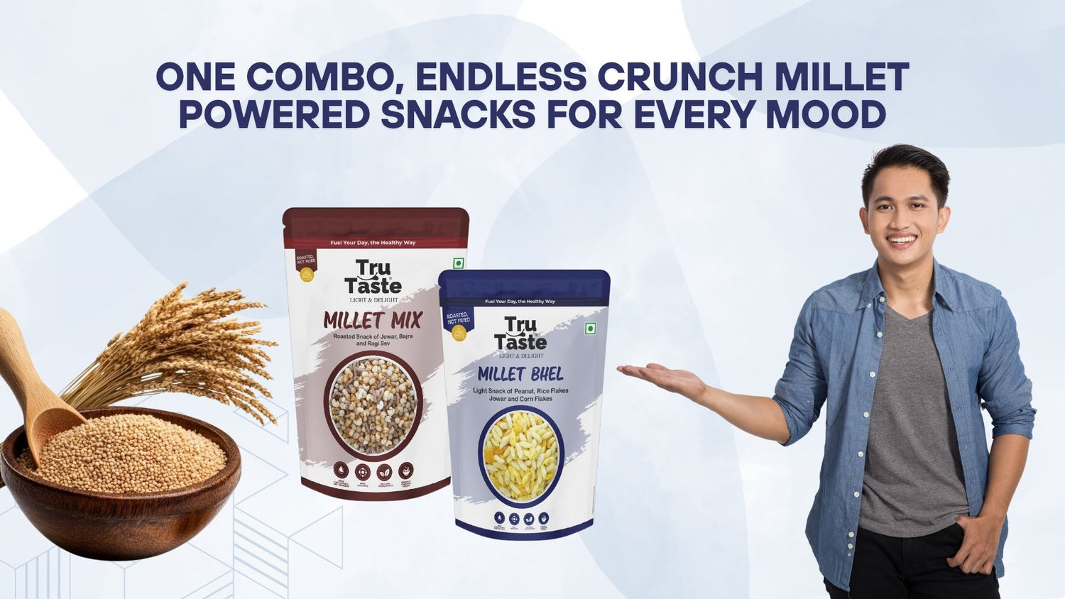 Best Millet Snacks Combo Pack – Crunchy, Healthy & Tasty – TruTaste